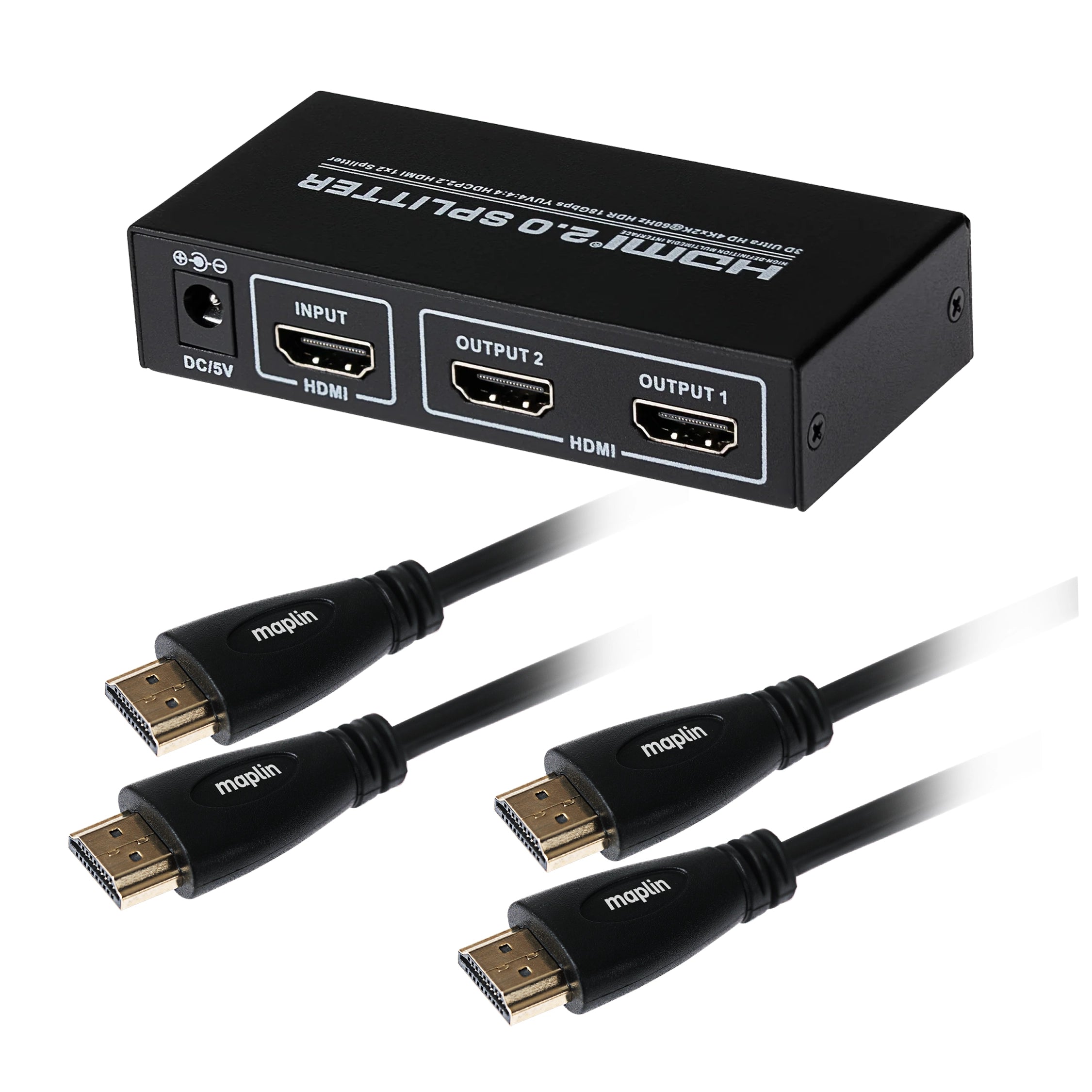 Maplin HDMI Splitter Starter Kit | Cables & Adapters | Maplin Electronics
