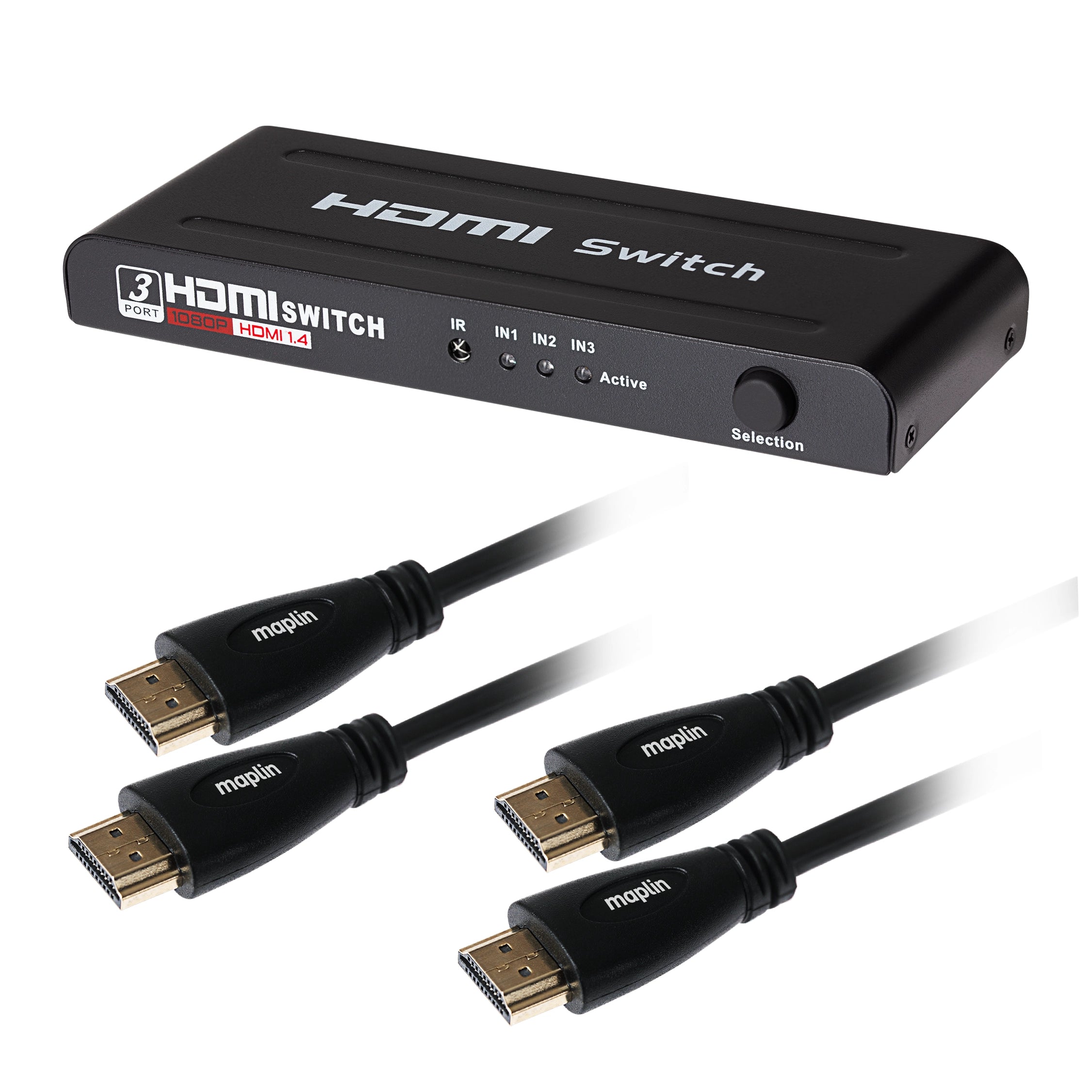 Maplin HDMI Switch Starter Kit | Cables & Adapters | Maplin Electronics