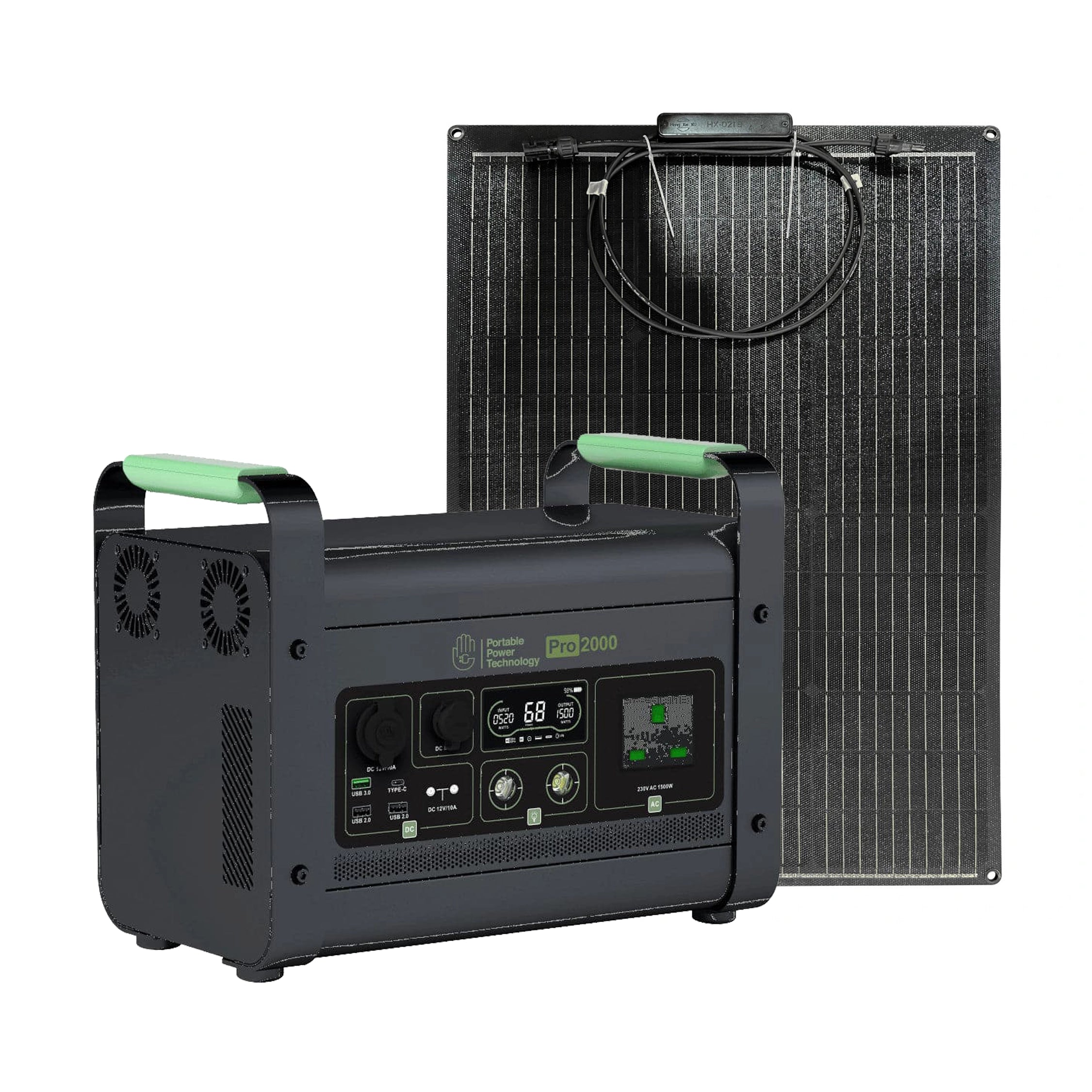 PPT Powerpack Pro 2000 Portable Power Station with 80W 12V Semi Flexib | Electricals | Maplin ...
