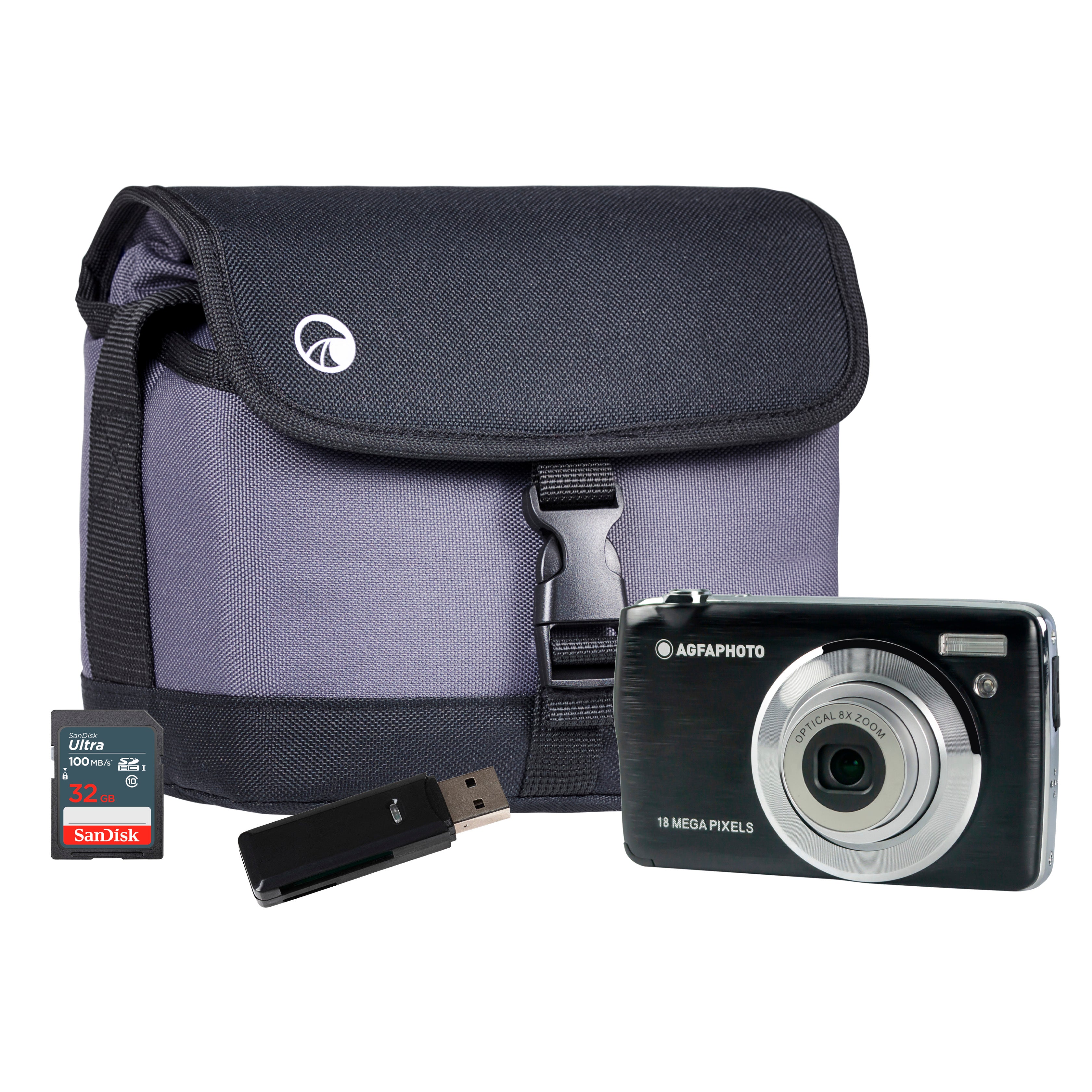 Agfa DC8200 Camera Kit with 32GB SD, Card Reader & Shoulder Bag | Photo ...