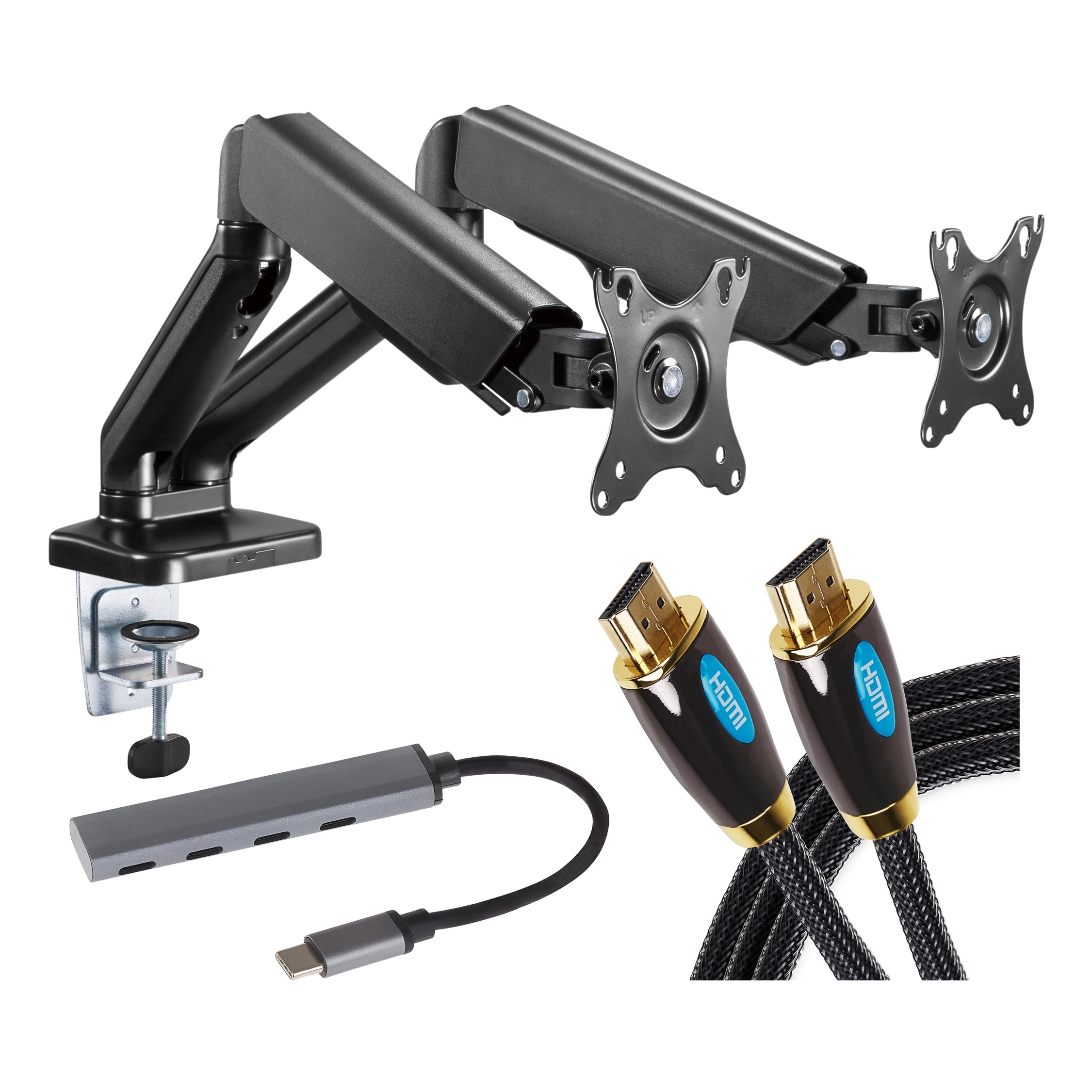 Maplin Dual Monitor Set Up Kit | Cables & Adapters | Maplin Electronics