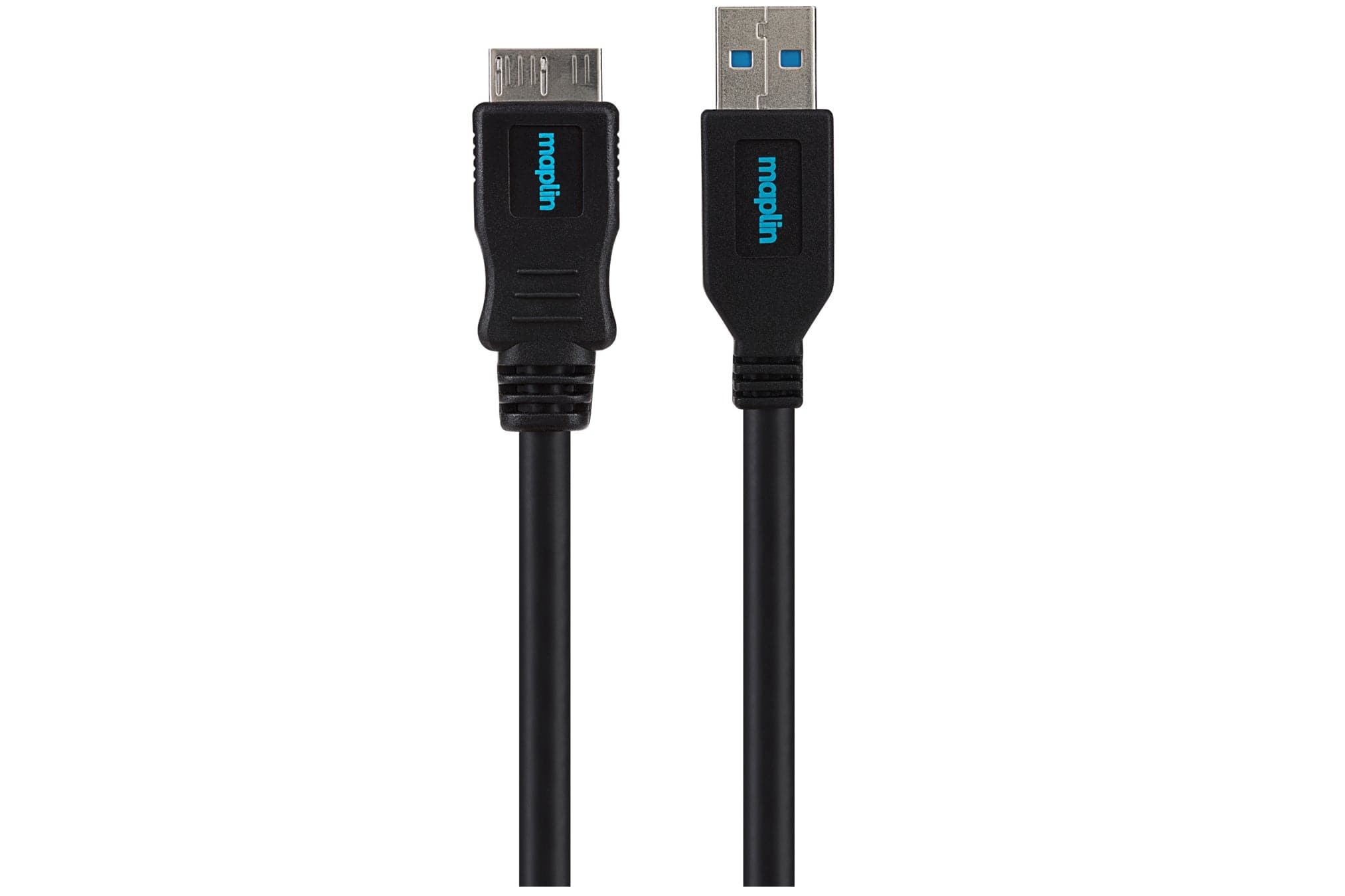 Maplin USB-A to Micro USB-B V3 Super Speed Cable - Black | Cables ...