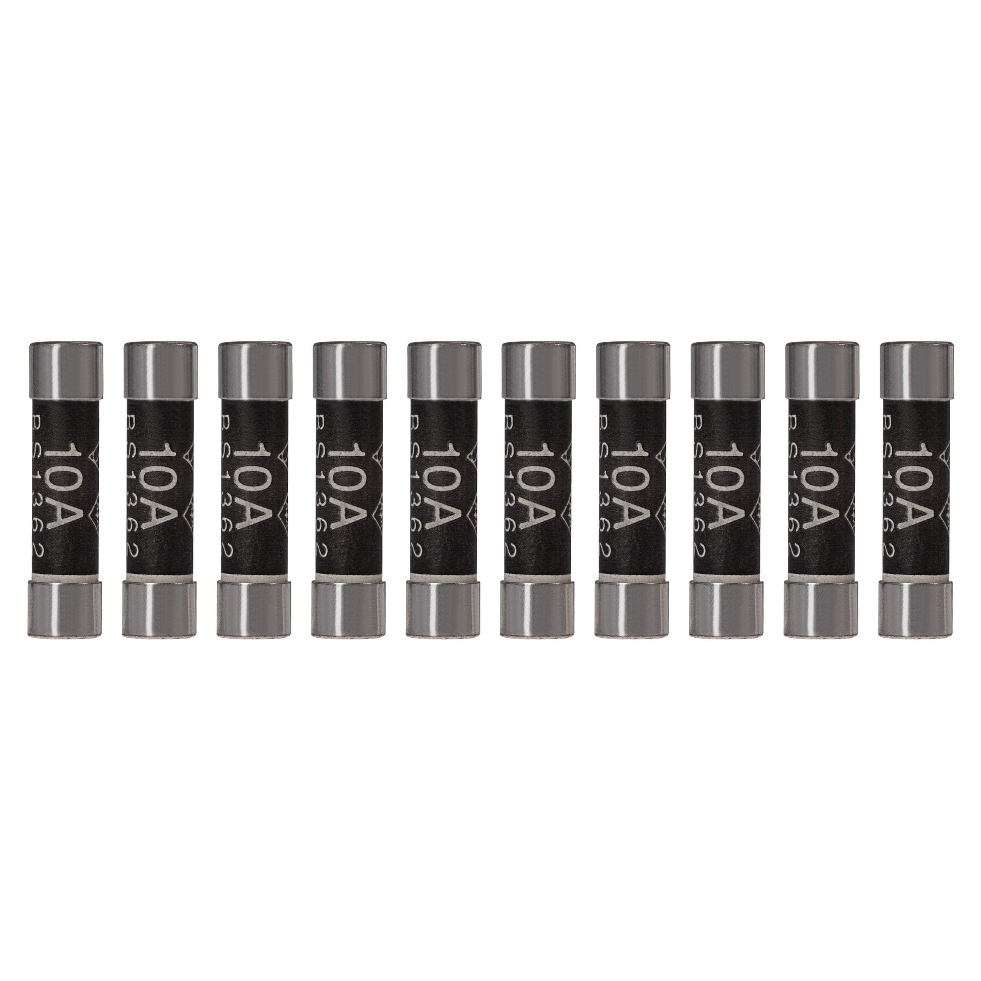 Maplin 10 AMP Domestic Fuse BS1362 6.3mm x 25.4mm - Pack of 10 ...