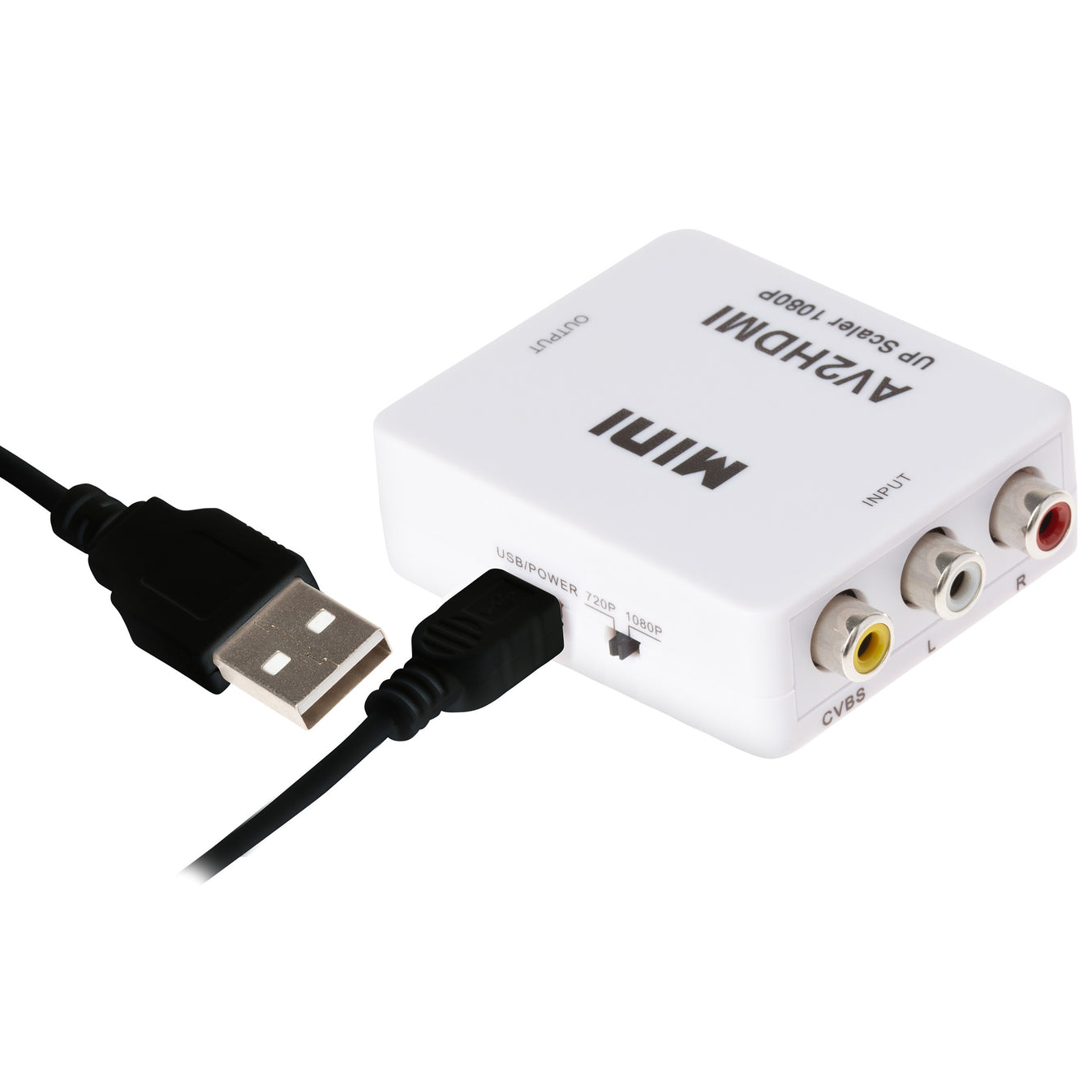 Nikkai RCA Composite to HDMI Converter Adapter 1080P 60HZ Up Scaler ...