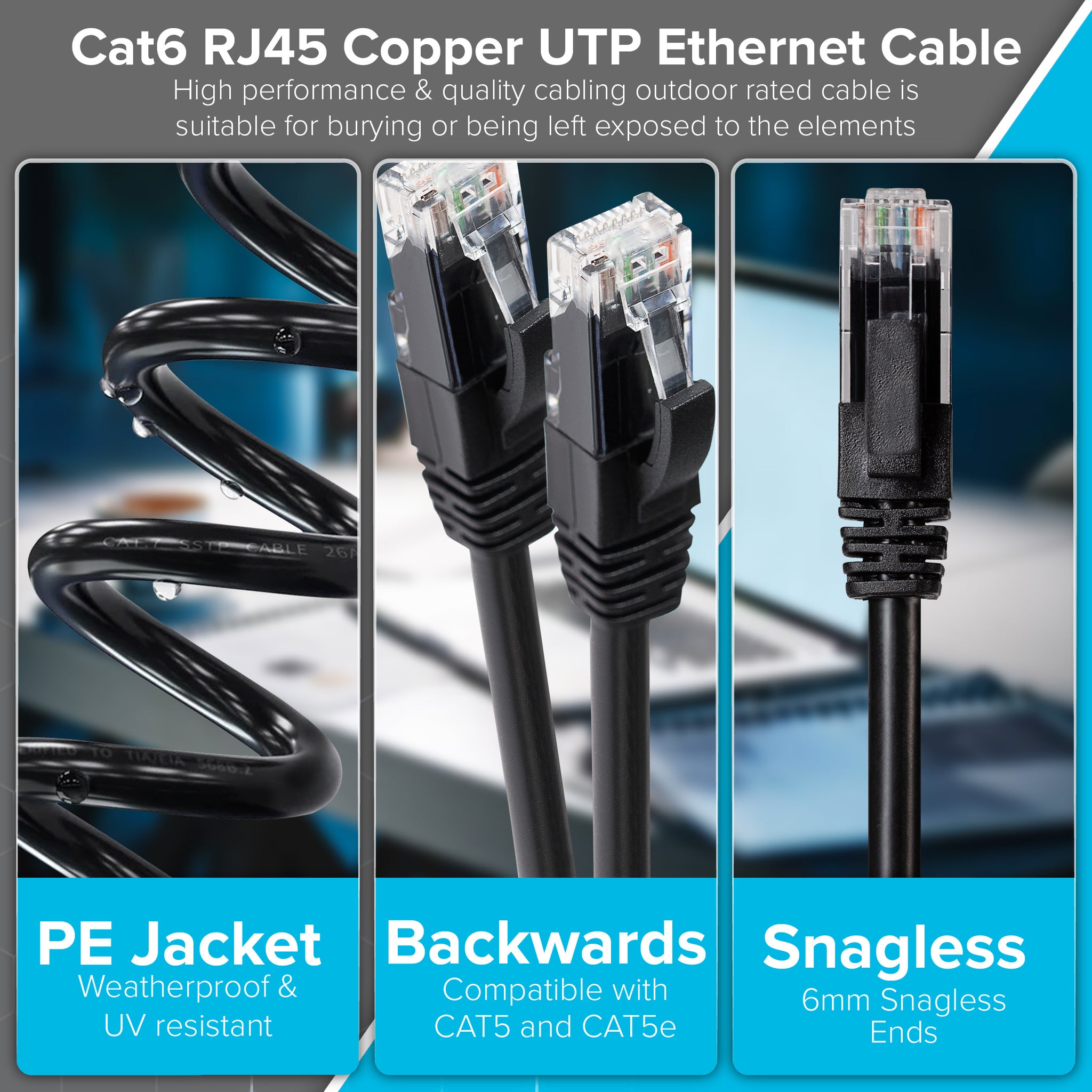 Maplin Outdoor External CAT6 Ethernet Cable | Cables & Adapters ...