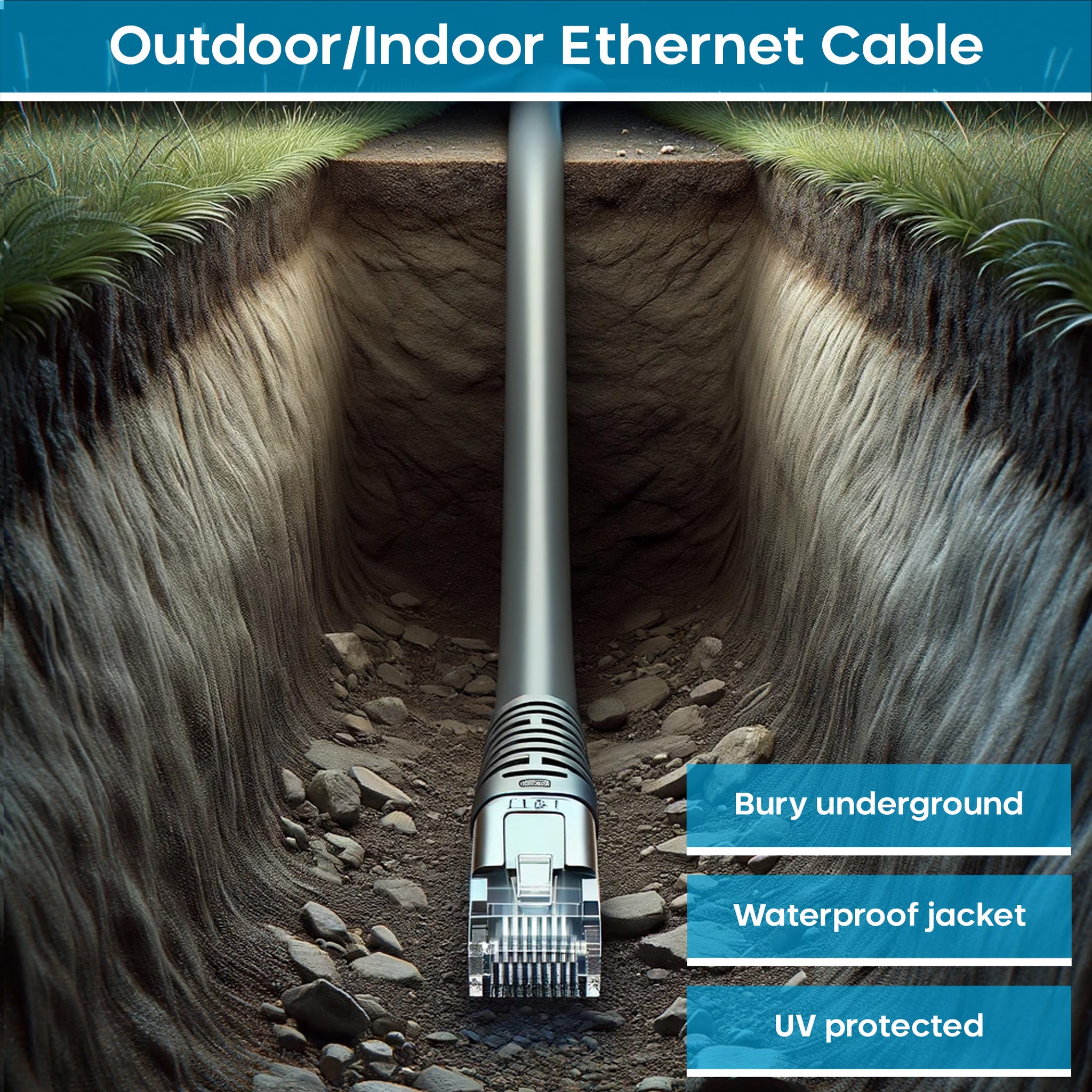 Maplin Outdoor External CAT6 Ethernet Cable | Cables & Adapters ...
