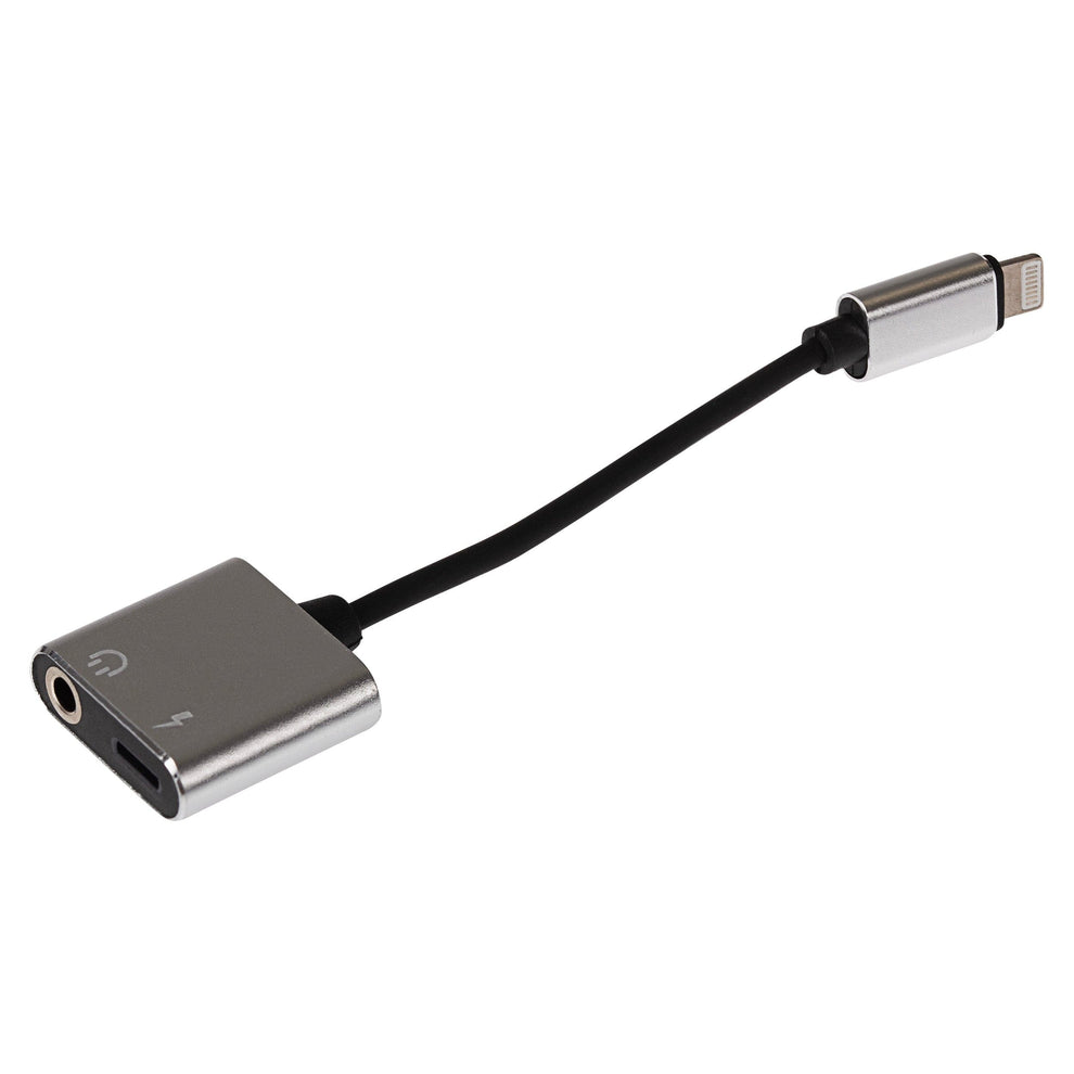 Maplin Lightning to Headphone 3.5mm Audio Jack + Lightning Charging ...