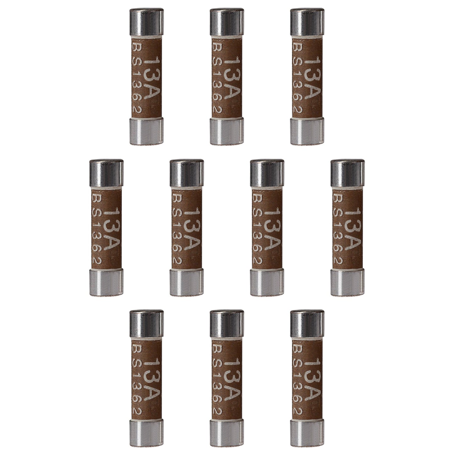 Maplin 13 Amp Plug Fuse BS1362 25.4 x 6.4mm - Pack of 10 | Electricals ...