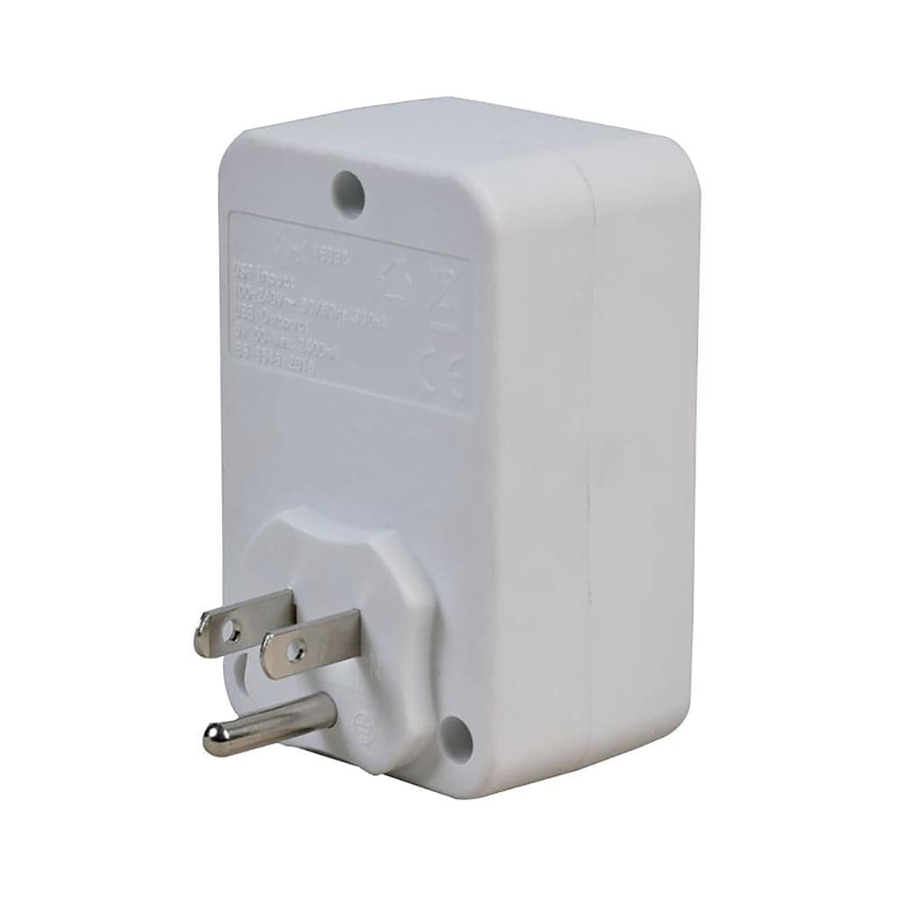 Maplin UK to US Travel Adapter Plug with 2x USB-A - White | PC & Mobile ...