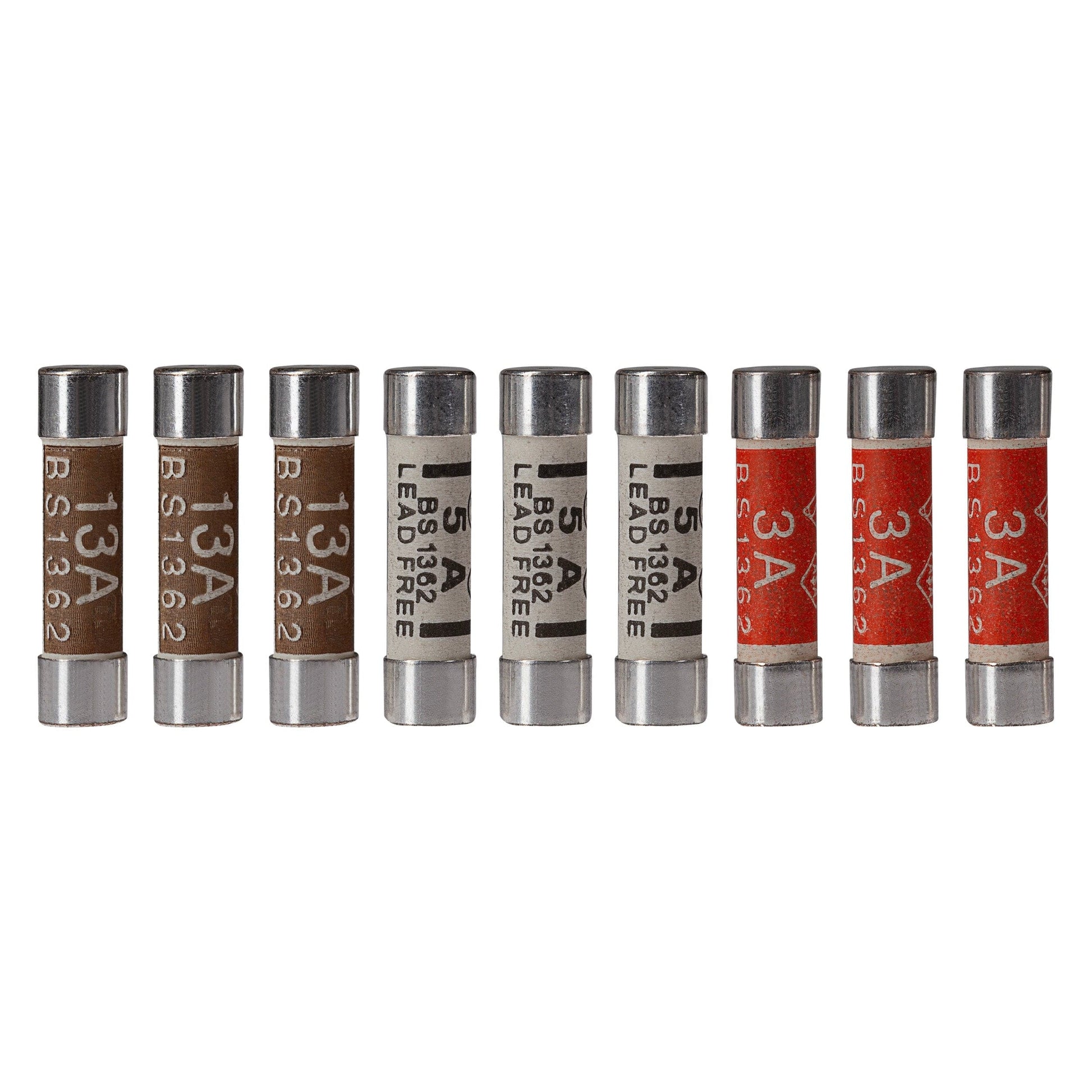 Maplin Mixed Pack of Plug Fuses 3A/5A/13A BS1362 25.4 x 6.4mm - Pack o ...