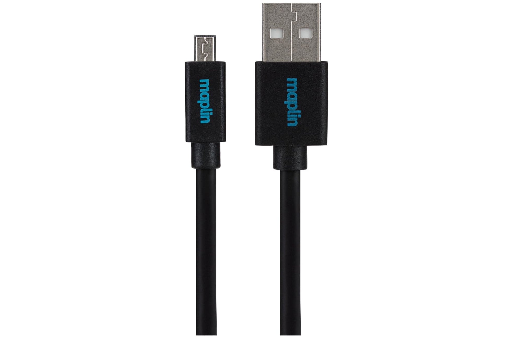 Maplin USB-A to 8-Pin Mini USB Cable - Data and Photo Transfer Black ...