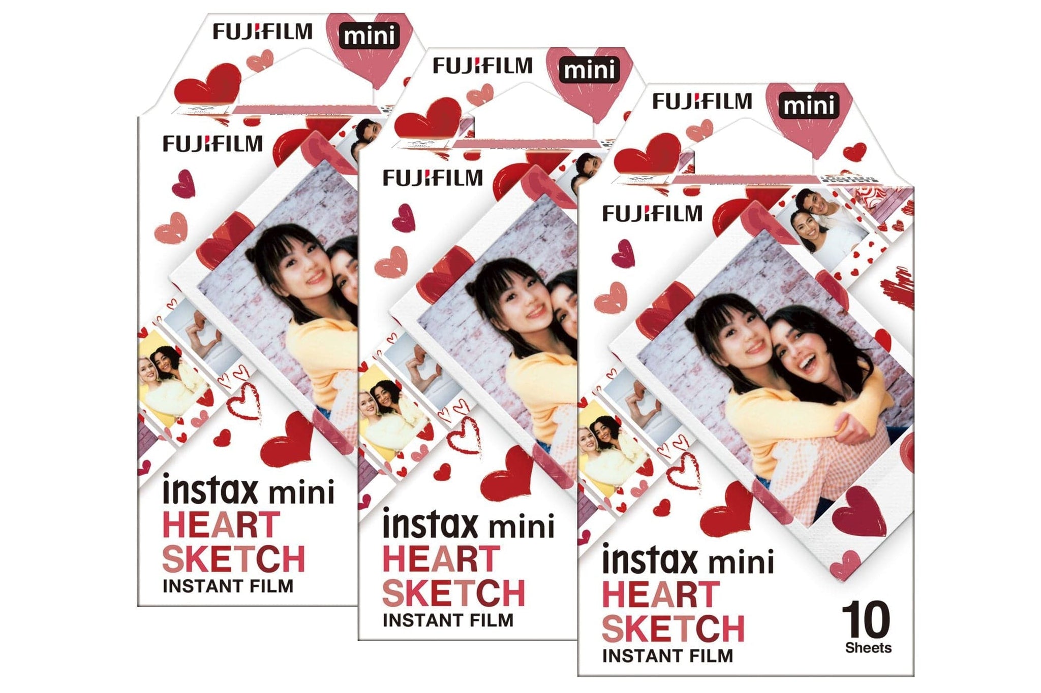 Fujifilm Instax Mini Heart Sketch Photo Film | Photo & Video | Maplin ...